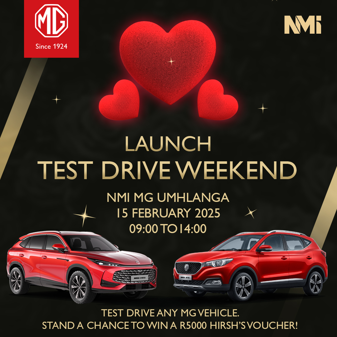 Valentine Test Drive Weekend – NMI MG South Africa